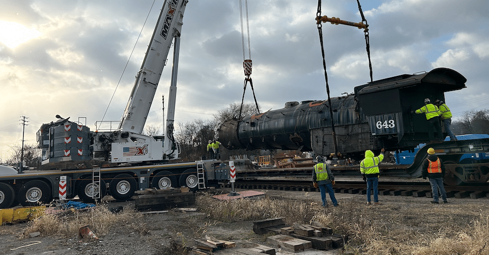 Historic Train Engine Lift | Maxim Crane